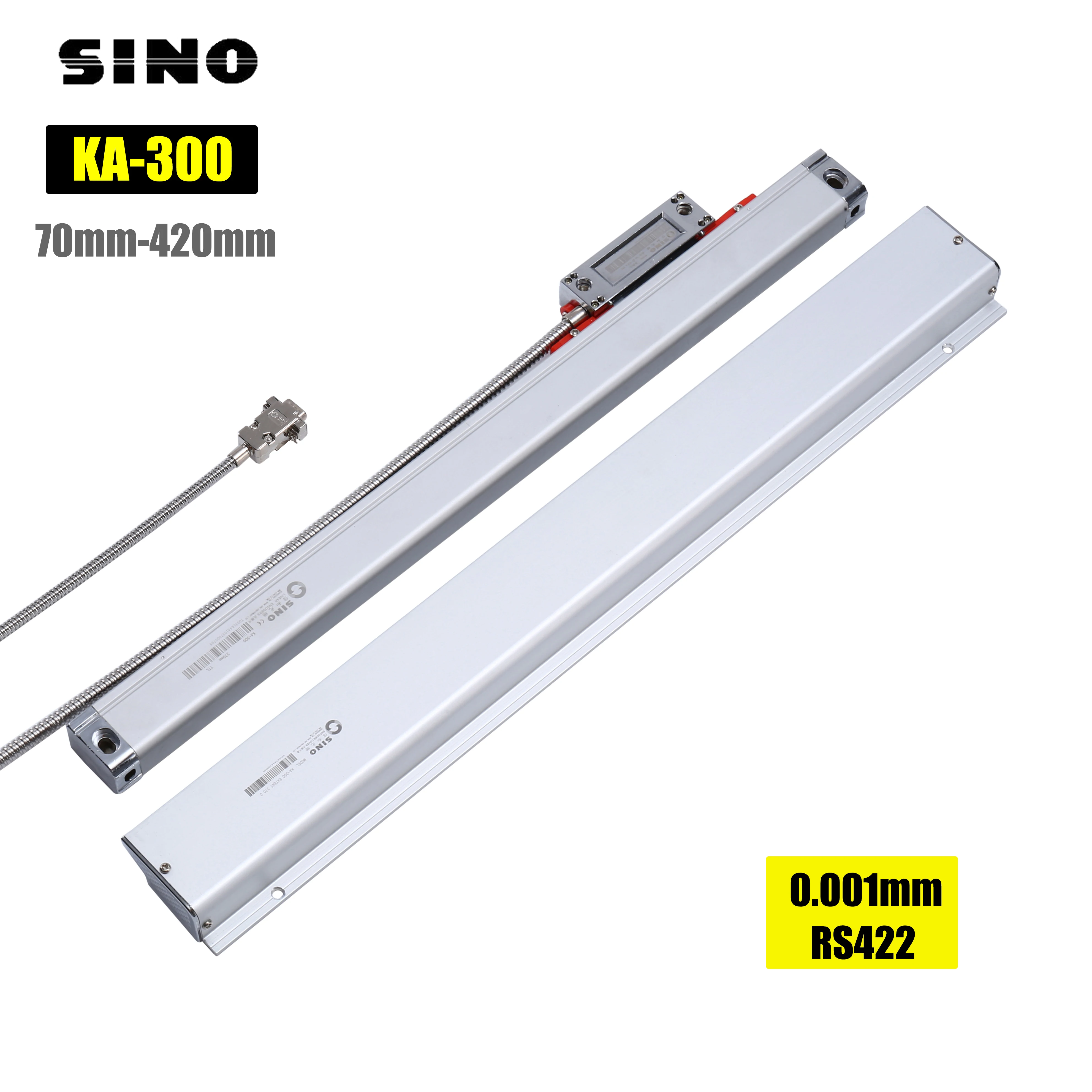 Sino KA-300 0.001mm RS422 DRO Linear Scale 70 120 170 220 270 320 370 420mm KA300 EIA-422-A 1um ...