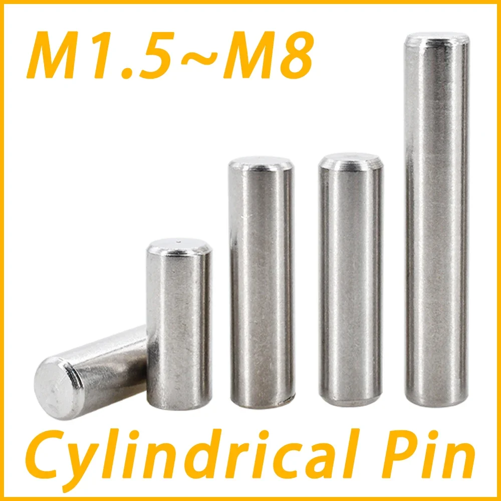 304-Stainless-Steel-Cylindrical-Pin-Round-Solid-Rod-Locating-Dowel ...