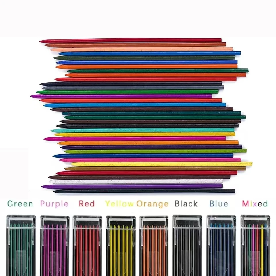 2mm Thick Pencil lead Colored Automatic Drawing 2 mm Core Mechanical ...