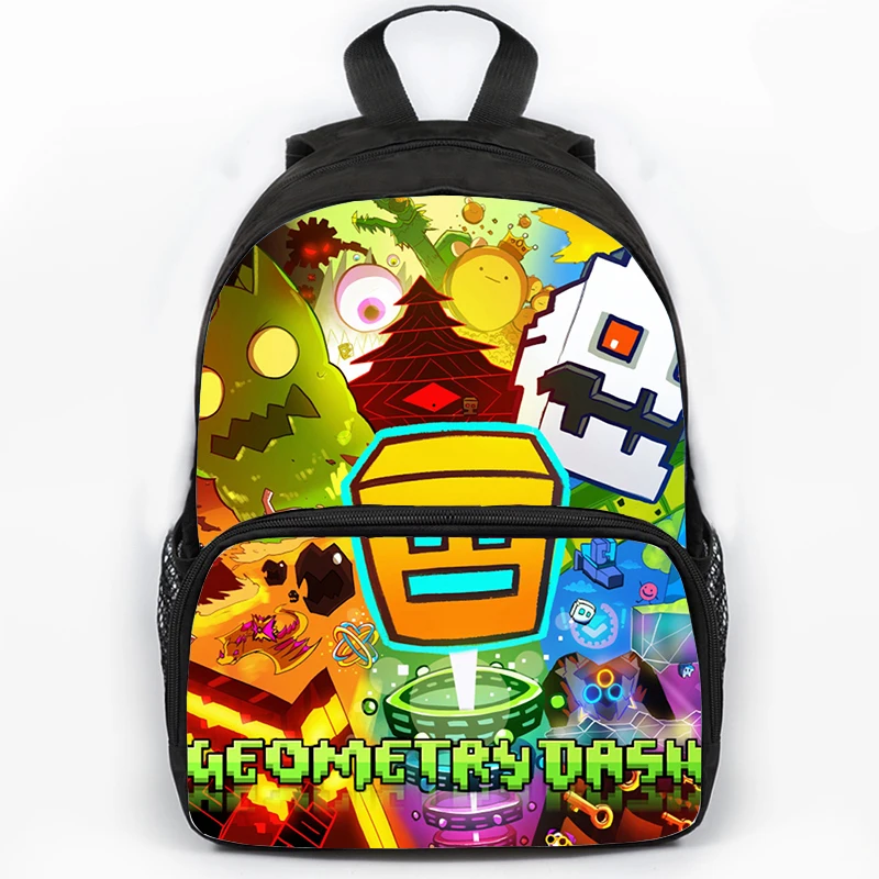 Large-Capacity-Angry-Geometry-Dash-Children-s-Backpack-16-Inch-Anime ...