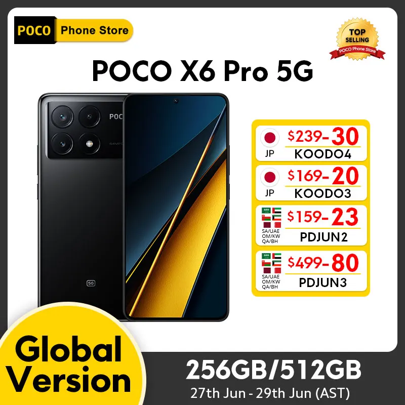 World-Premiere-Global-Version-POCO-X6-Pro-5G-256GB-512GB-Dimensity-8300 ...