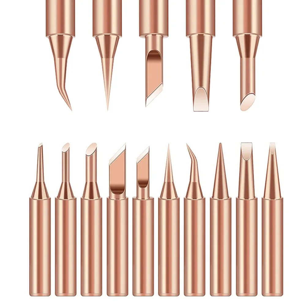 3/5Pcs Pure Copper Soldering Iron Tips 900M-T-K Environmental Welding ...