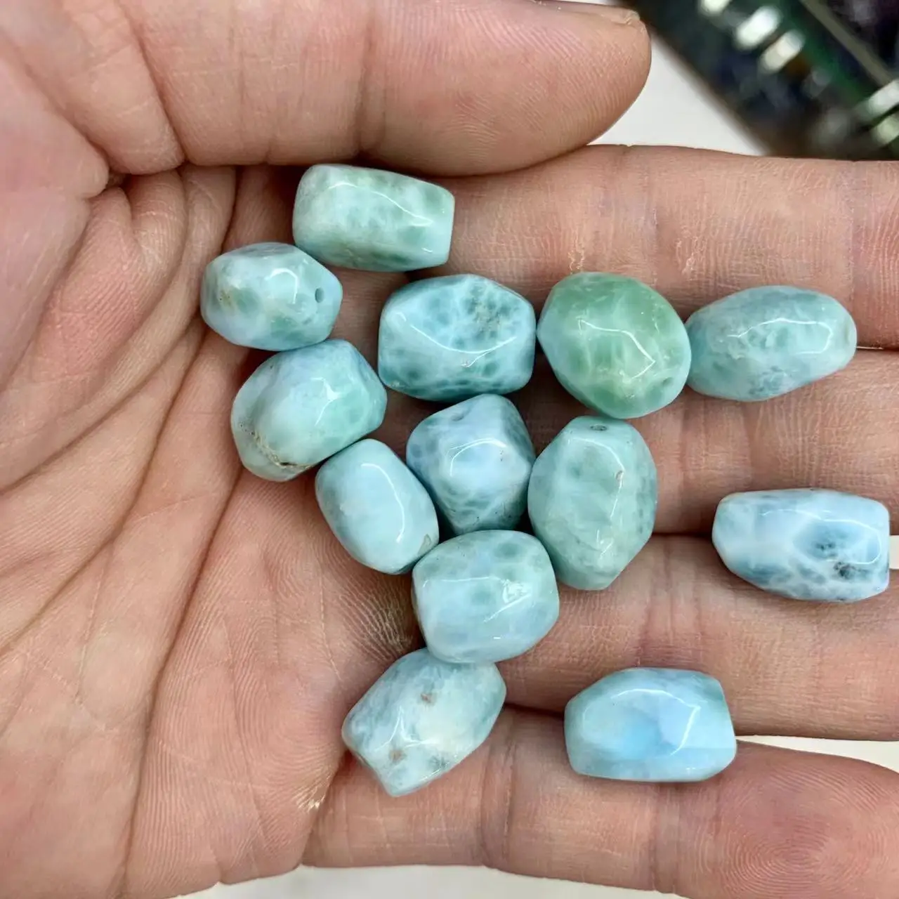 Natural Genuine Dominican Larimar/ Copper Pectolite Nugget Free Form ...