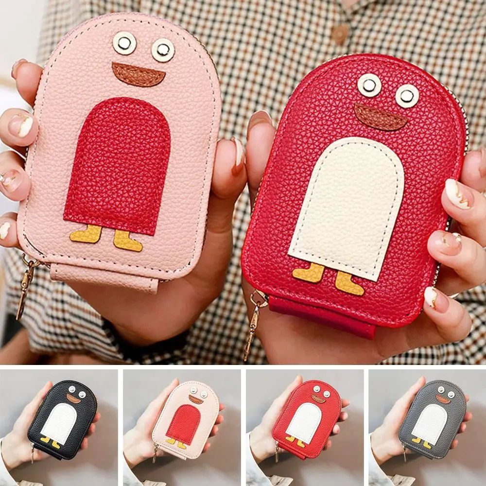 Cartoon-Penguin-Credit-Card-Wallet-Bag-Holder-Cute-Organ-Style-Multi ...