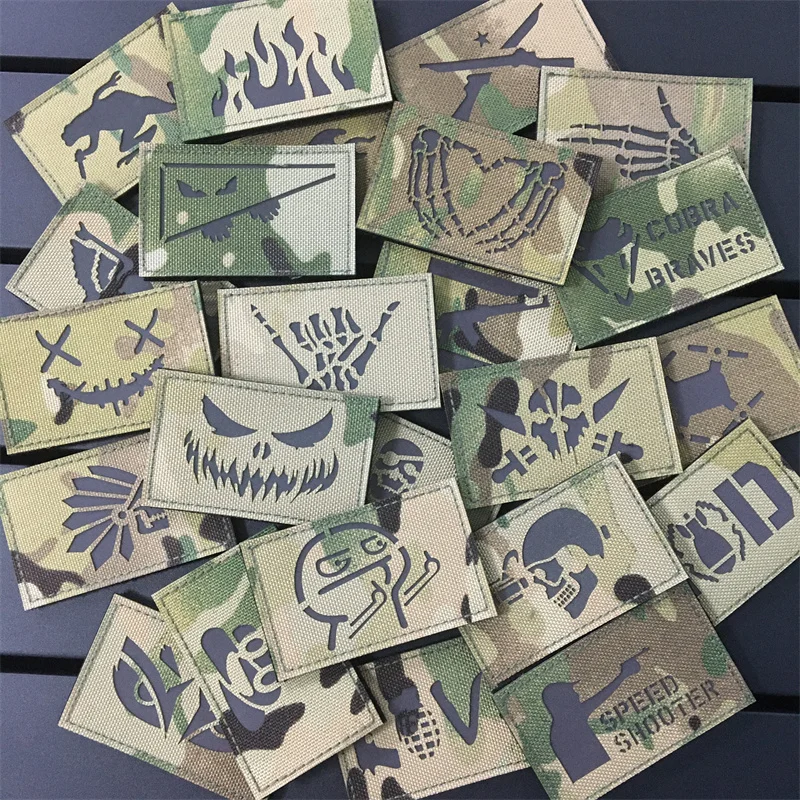 Multicam-Morale-Patches-IR-Infrared-Reflective-Tactical-Patches-on-Backpack-Clothing-Outdoor ...