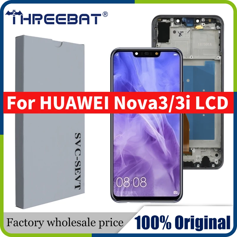 6.3'' Display For Huawei Nova 3 LCD PAR-LX1 PAR-LX9 PAR-AL00 Display ...