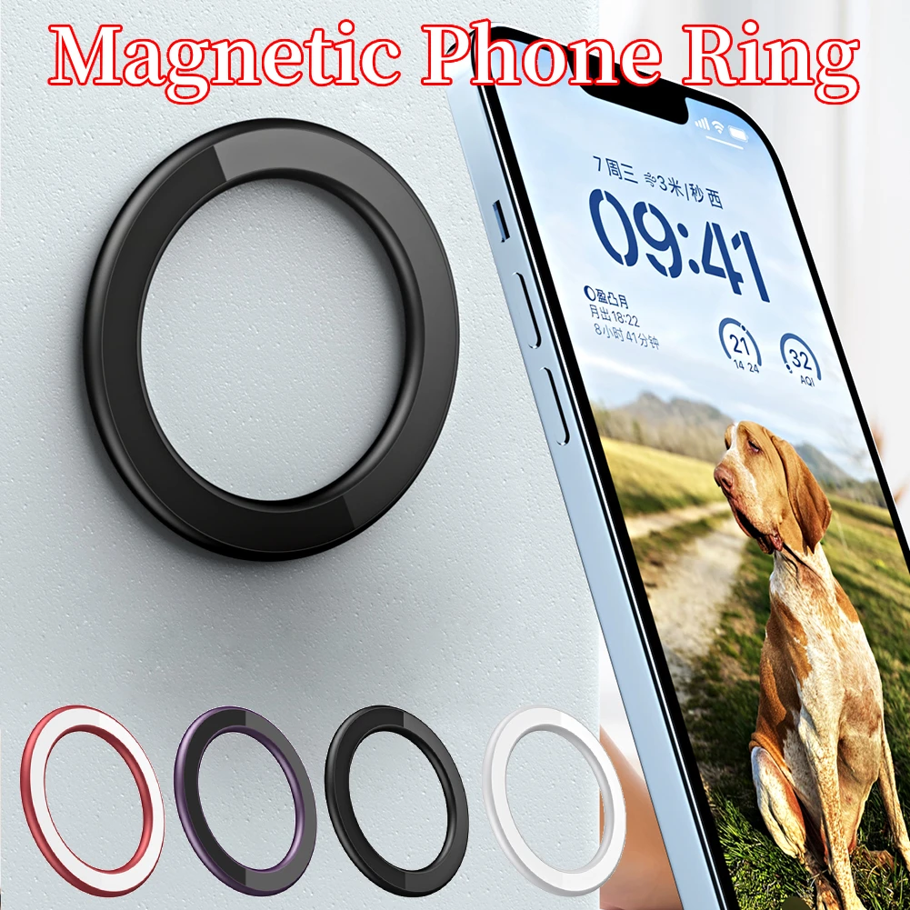 Magnetic-Phone-Holder-for-iPhone-14-13-12-Magnet-Ring-Mount-for-iPhone ...