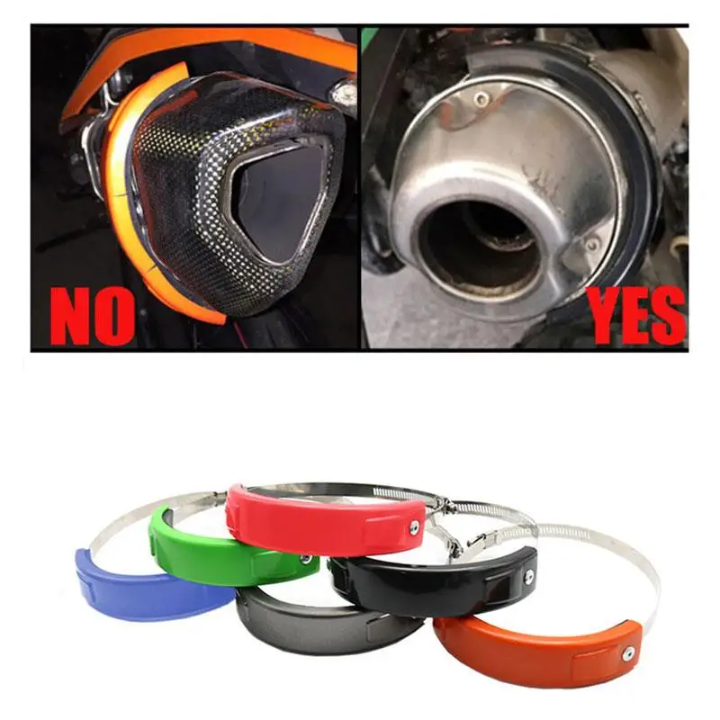 Motorcycle Exhaust Pipe Protector Anti fall Protective Cover Ring ...