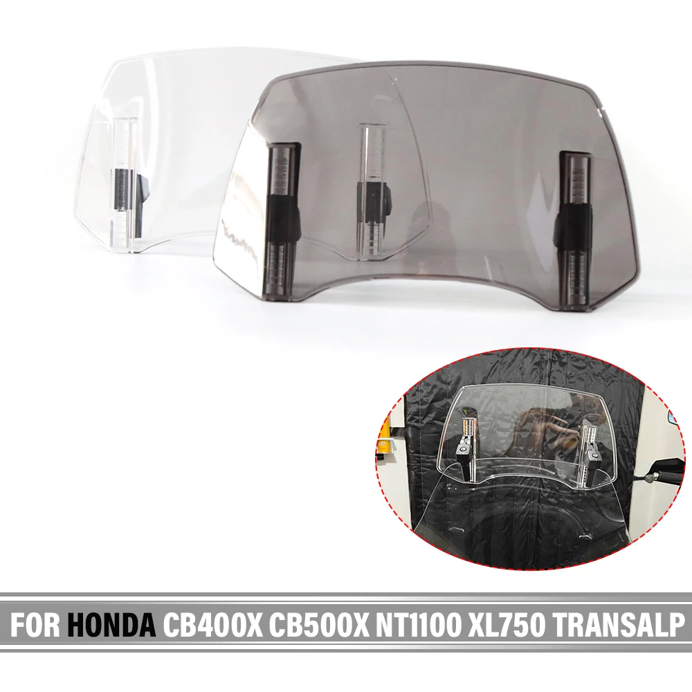 Universal-Motorcycle-Windshield-Extension-Adjustable-Spoiler-Deflector ...