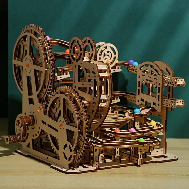 Diy-Puzzel-3d-Houten-Marmer-Run-Houten-Track-Montessori-Onderwijs ...