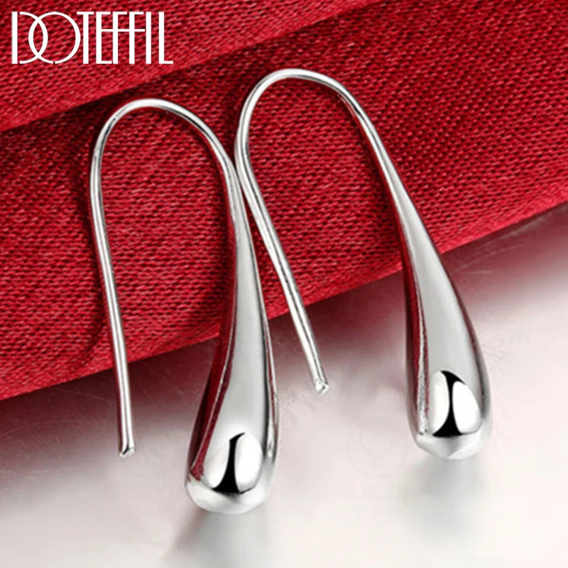 925 Sterling Silver Water Droplets Raindrops | 925 Sterling Silver Stud ...