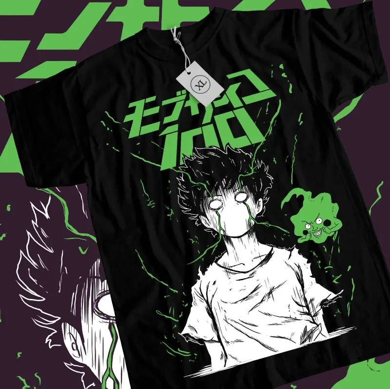 Mob-Psycho-100-T-Shirt-Cast-Anime-Manga-Dimple-and-Mob-Tshirt-Tee-ALL ...