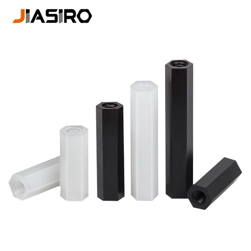 M2-M2-5-M3-M4-M5-Black-White-Nylon-Hex-Standoff-Screw-Plastic-Hexagon ...
