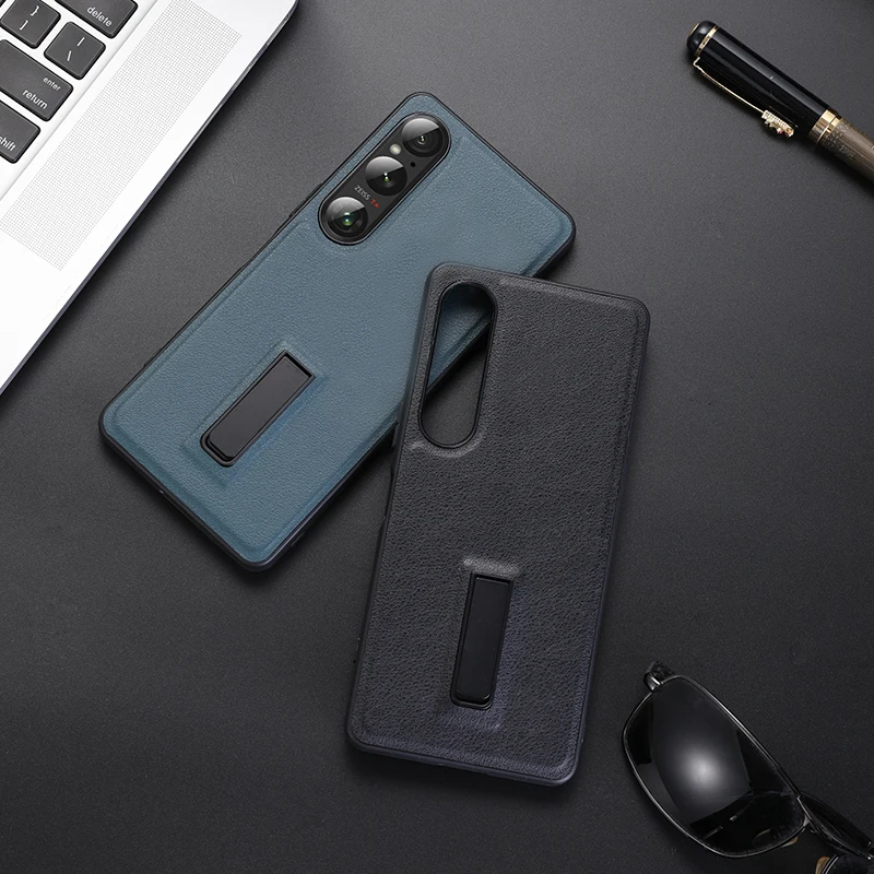For-Sony-Xperia-1-VI-10-VI-Case-Soft-PU-Skin-With-Stand-Protective-Back ...