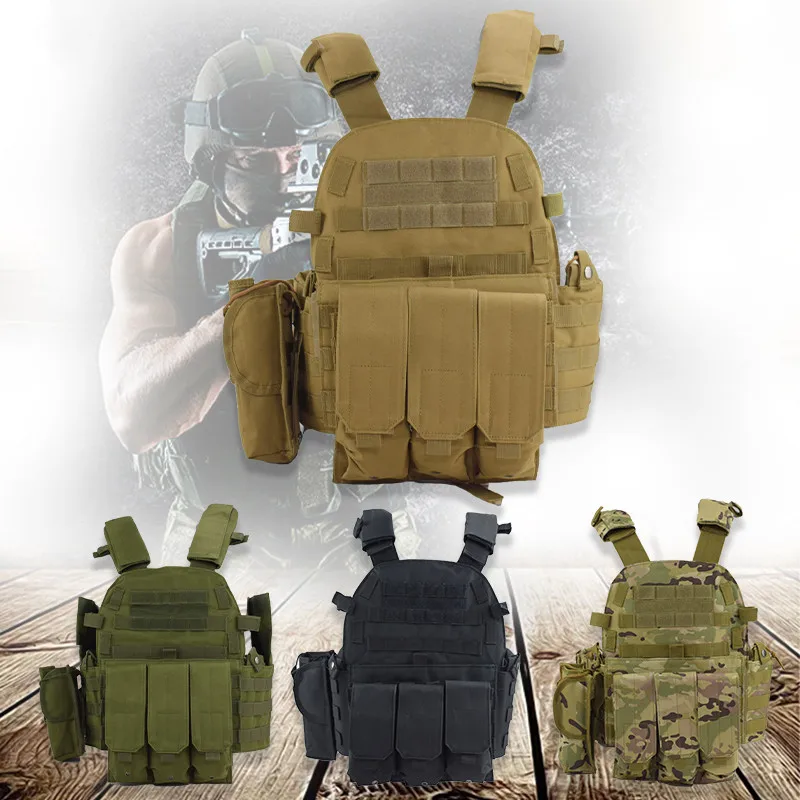 Tactical Equipment 6094 Hunting Vest Army Combat Body Armor Molle Plate ...
