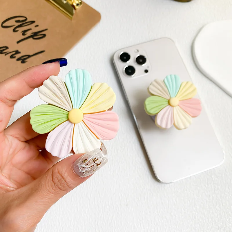 INS-Korea-Colorful-Flowers-Phone-Holder-Griptok-Support-for-IPhone ...