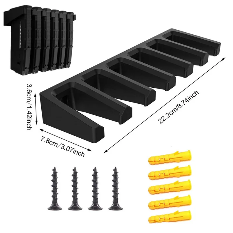 Tactical Magazine Wall Mount Rack for AR-15 PMAG Hang Rack 6-Slots ABS ...