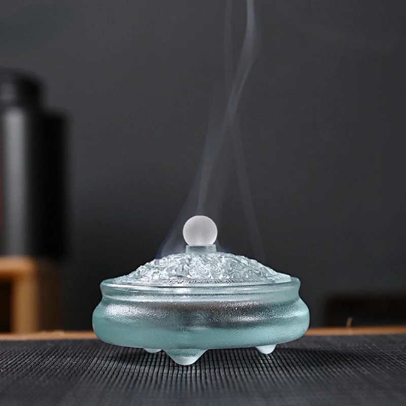 Xiangyun-Three-legged-Glass-Incense-Burner-Family-Office-Bedroom-Pan ...