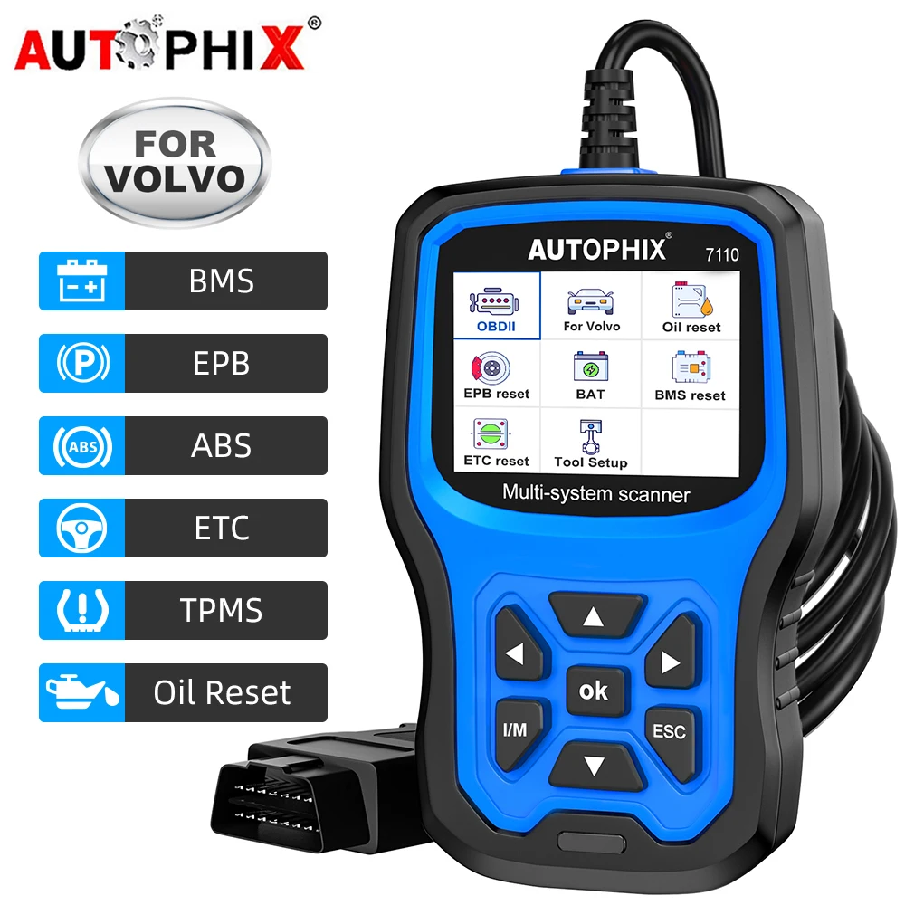 AUTOPHIX-7110-OBD2-Scanner-Diagnostic-Tools-Auto-Code-Reader-Battery ...