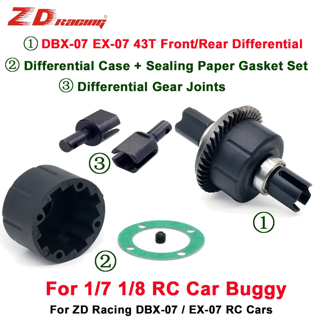 Zd Racing Differential Case | Differential Case Gasket Rc | Differential Zd Racing 1/8 - Parts ...