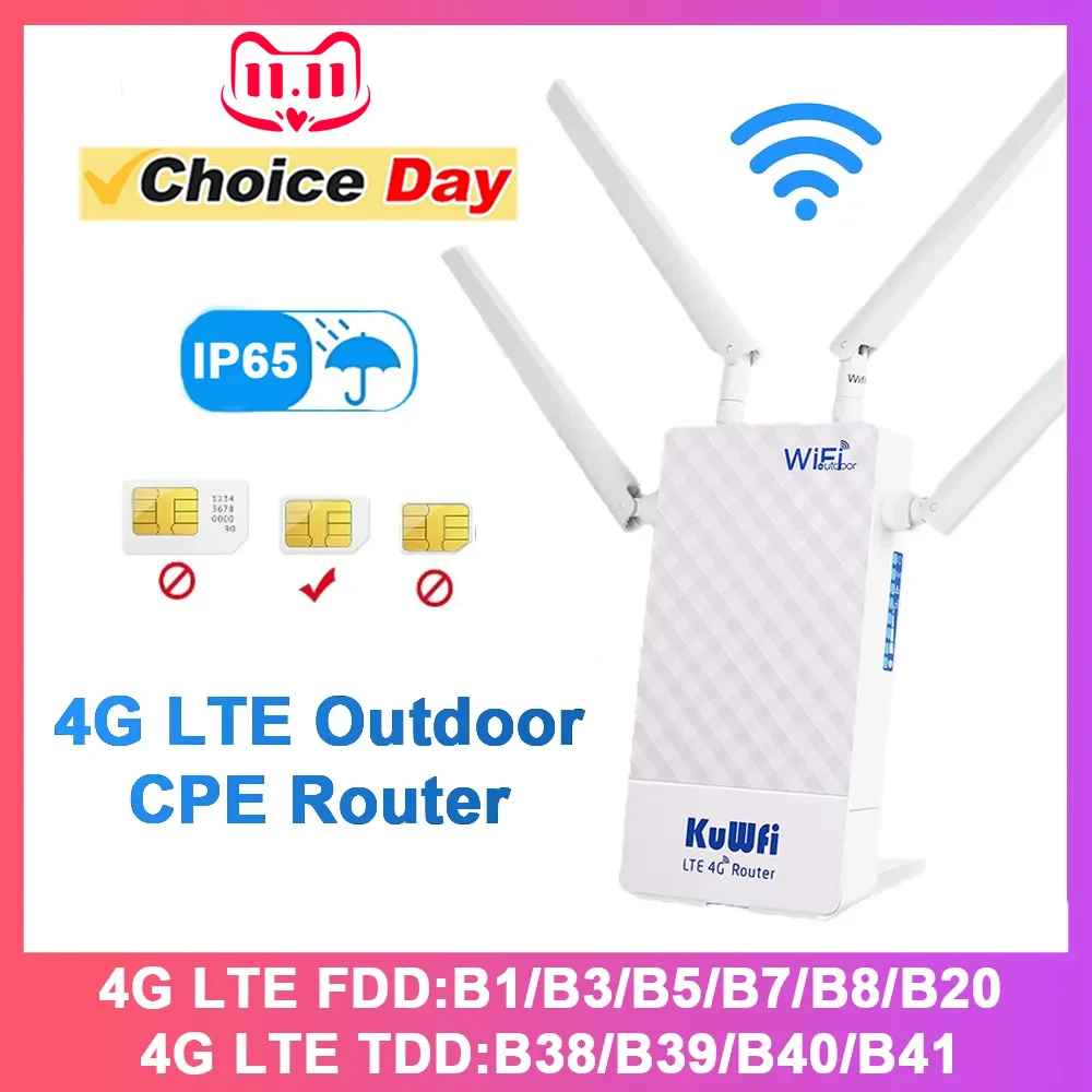 Outdoor-4G-LTE-Router-150Mbps-Wifi-Router-External-Antenna-WAN-ALN-Port ...
