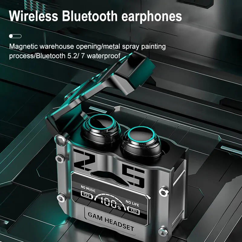 M25-Wireless-Bluetooth-5-2-Magnetic-Hatch-Metal-Mechanical-Style-Dual ...