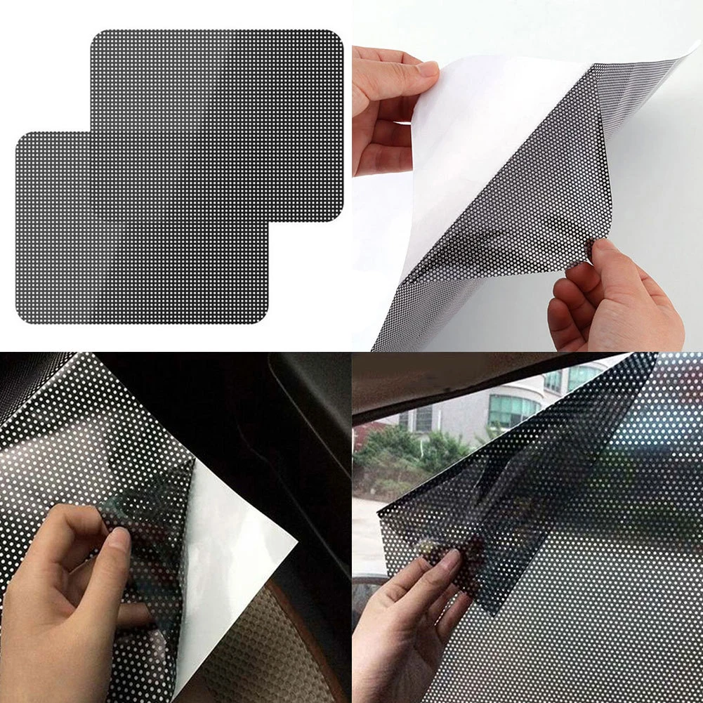 2Pcs-Car-Sunshade-Stickers-Window-Glass-Sunscreen-Curtain-Insulation ...