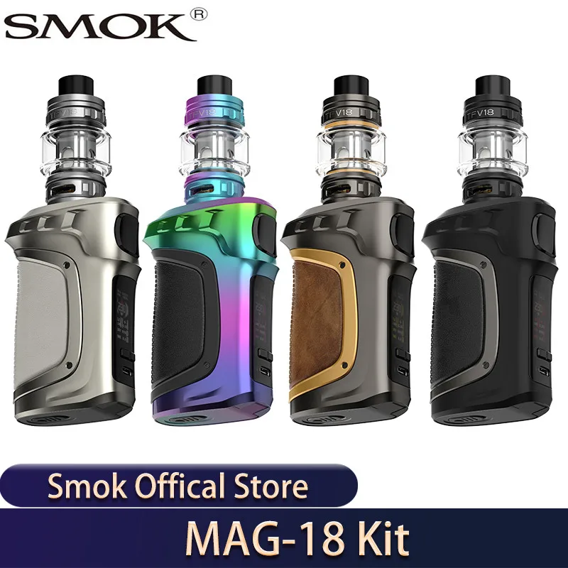 Original SMOK MAG-18 Kit 230W MAG 18 Box MOD Vape With 7.5ml TFV18 Tank ...