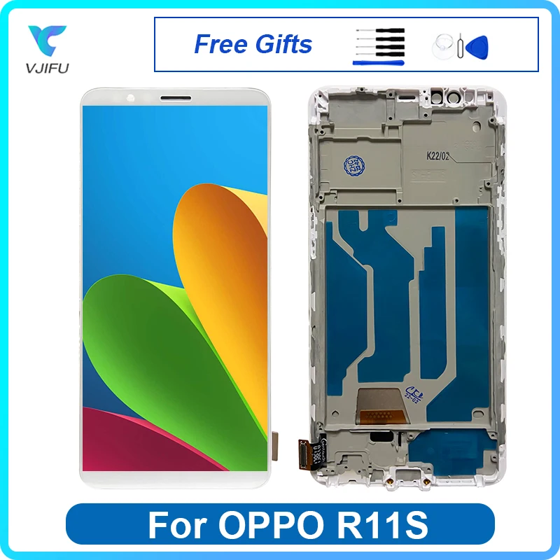 6.01" Original LCD For OPPO R11S Display Screen With Frame CPH1719 Touch Digitizer Assembly ...