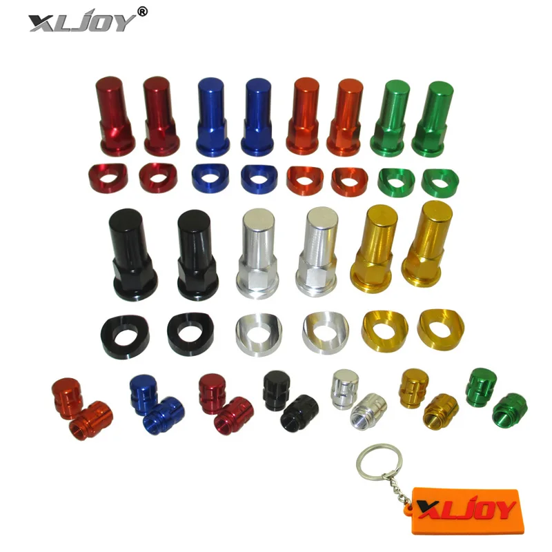 XLJOY-CNC-Tire-Valve-Cap-Rim-Lock-Nut-Covers-For-Honda-Yamaha-Kawasaki ...