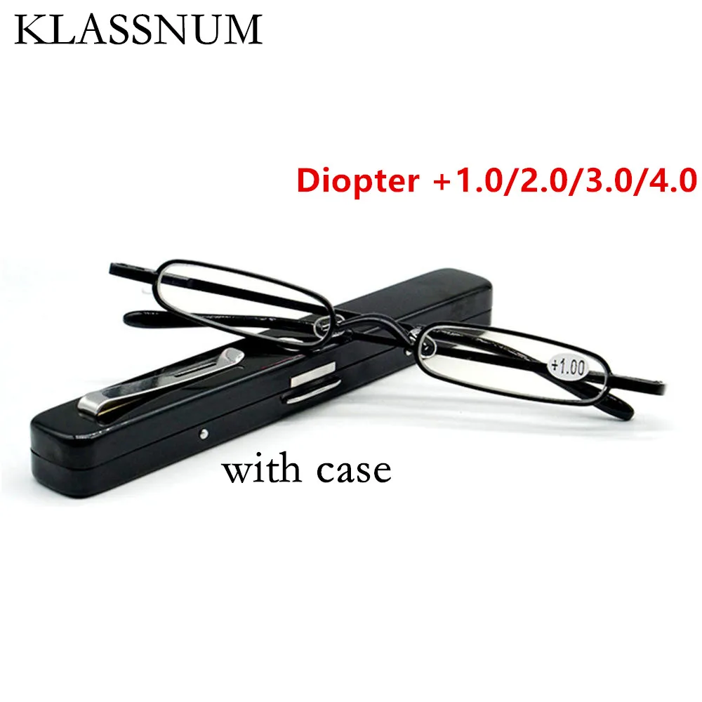 Unisex-Pocket-Reading-Glasses-Slim-Mini-Metal-Readers-with-Pen-Tube ...