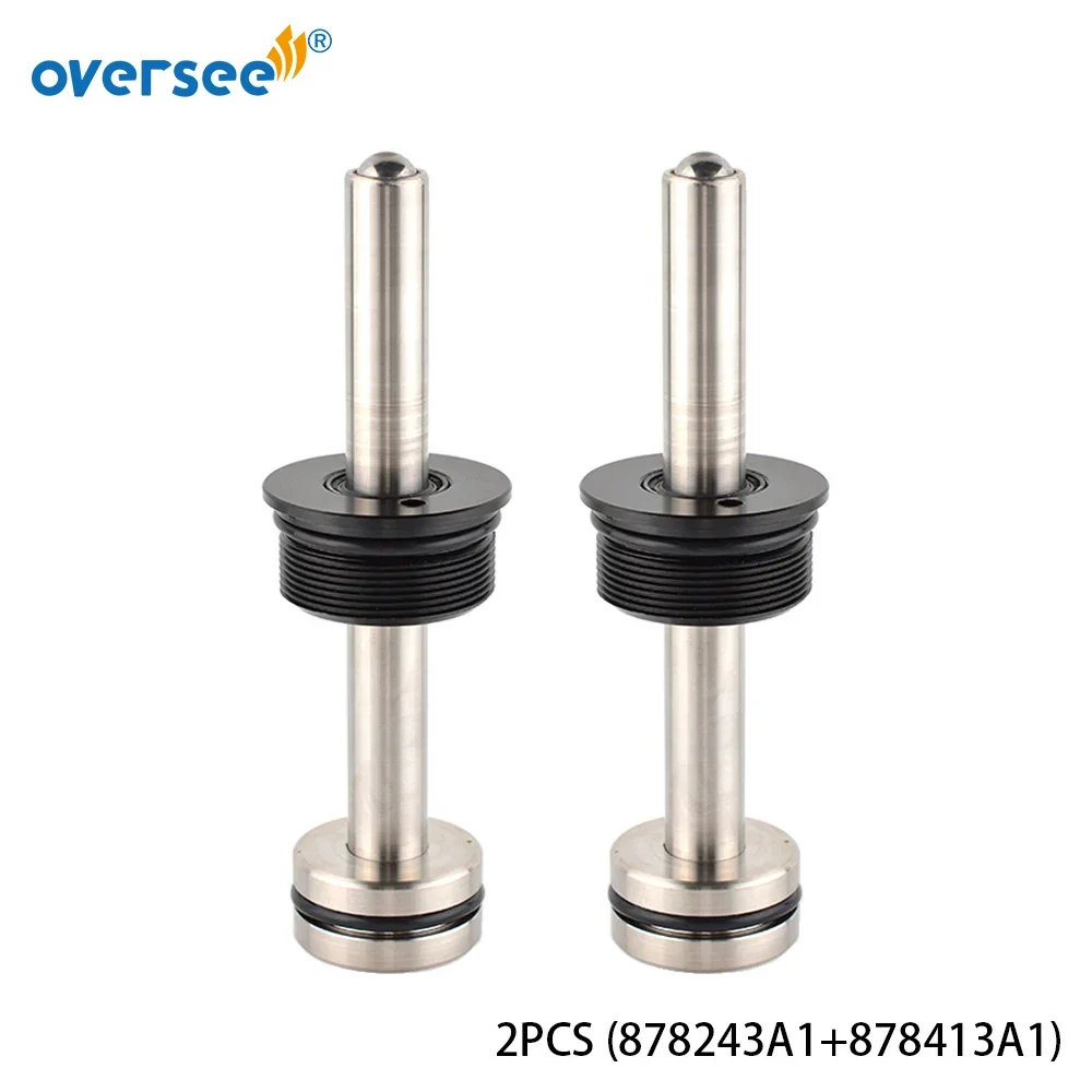 2PCS-878243A1-878413A1-Trim-Tilt-Piston-Rod-Assy-For-Mercury-3-CYL-110 ...