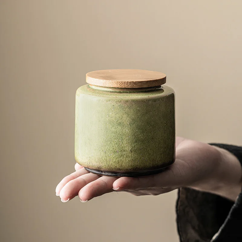 Chinese Vintage Tea Can Creative Ceramic Sealed General Can Home ...