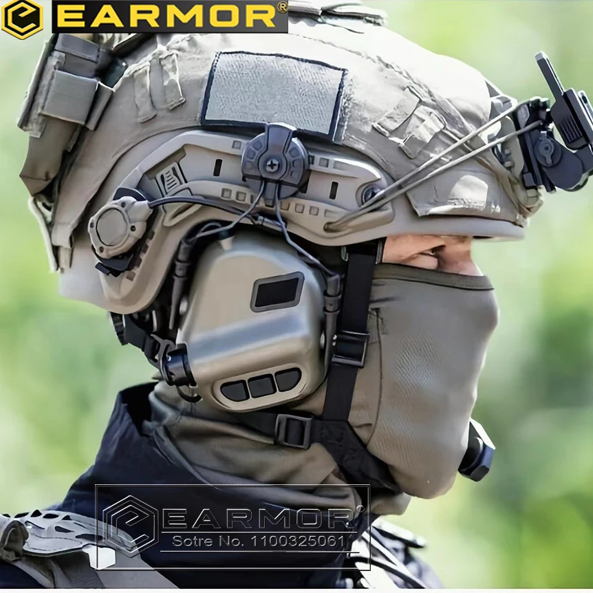 EARMOR M32H MOD3 Helmet Shooting Earmuffs/Military Tactical Headset RAC ...