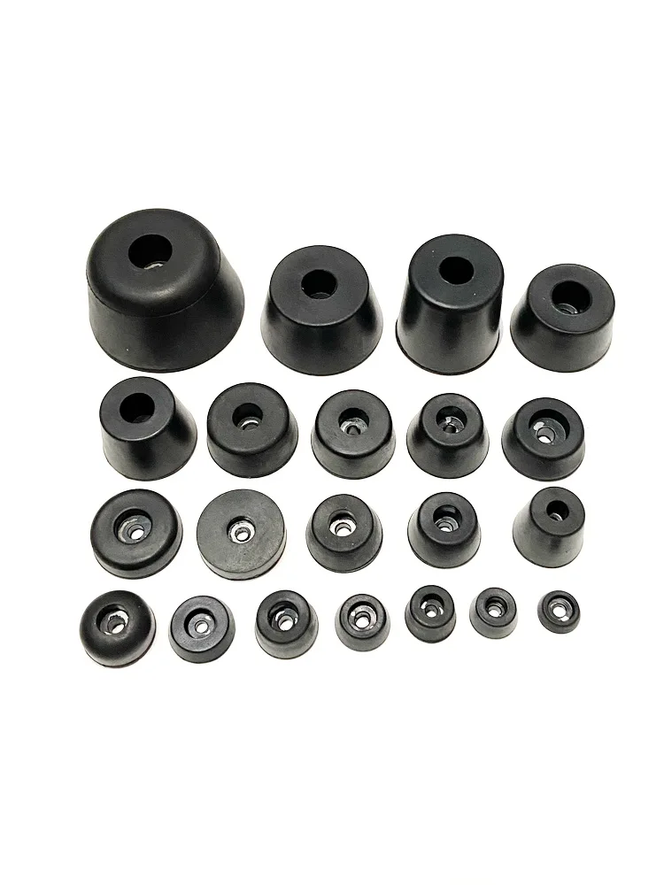 Built-In-Iron-Washer-Black-Rubber-Foot-Pad-Machine-Vibration-Damping ...