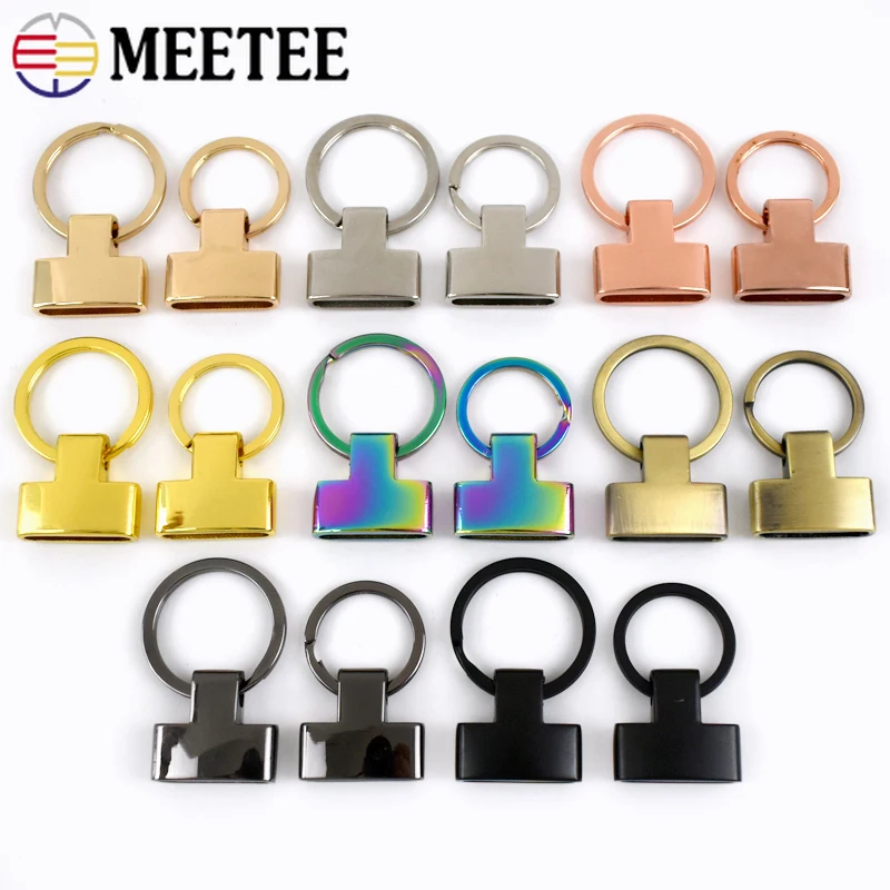5-10-20Pcs-Meetee-20-25mm-O-Ring-Metal-Buckles-Keychain-Pierced-Pendant ...
