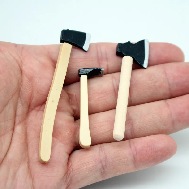 Mini-hacha-de-martillo-de-Metal-de-madera-para-casa-de-mu-ecas ...