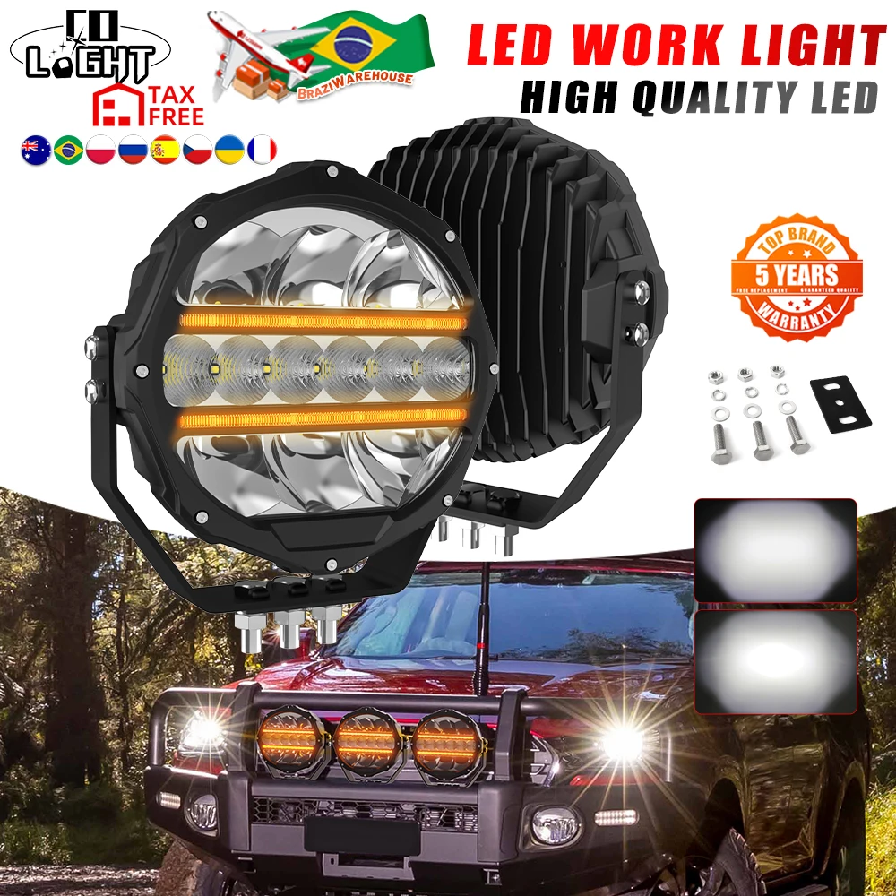CO-LIGHT-New-9-inch-LED-Work-Light-Bar-Flood-Spot-Combo-Driving-DRL ...
