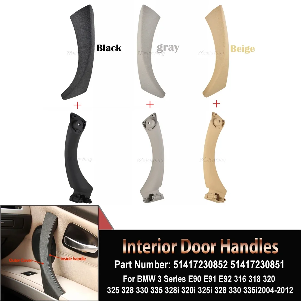 For-BMW-3-Series-E90-E91-318-320-325-328-Car-Interior-Handle-Inner-Door ...