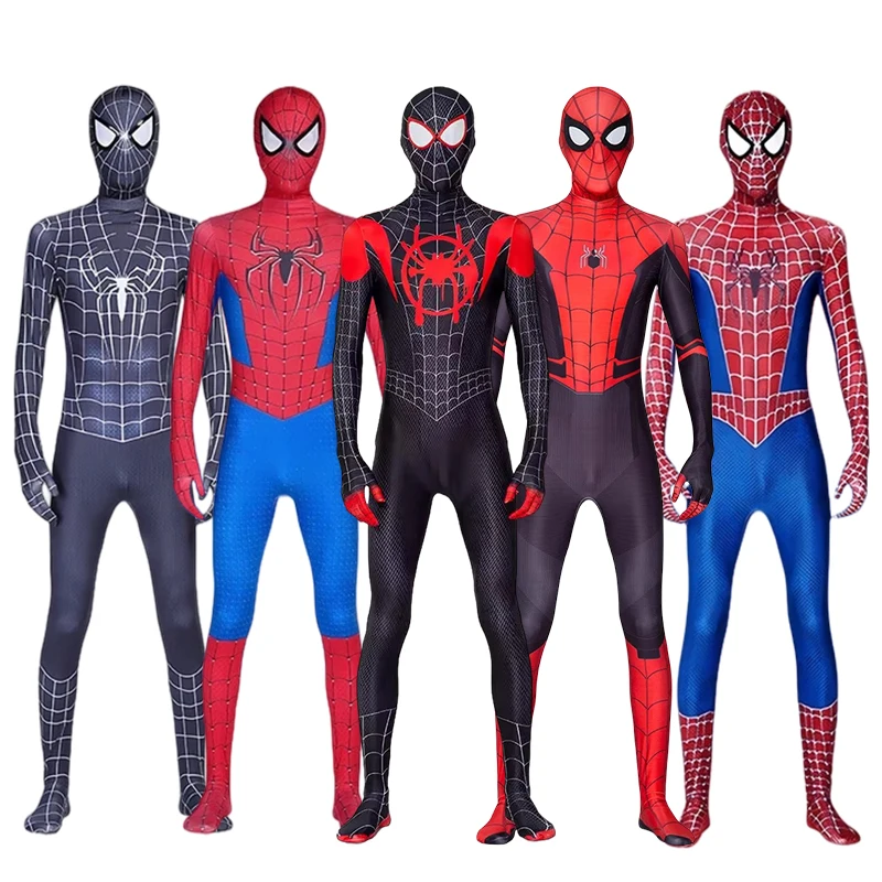 Disfraces-de-Spiderman-para-adultos-mono-de-Cosplay-de-Miles-Spider-Man ...
