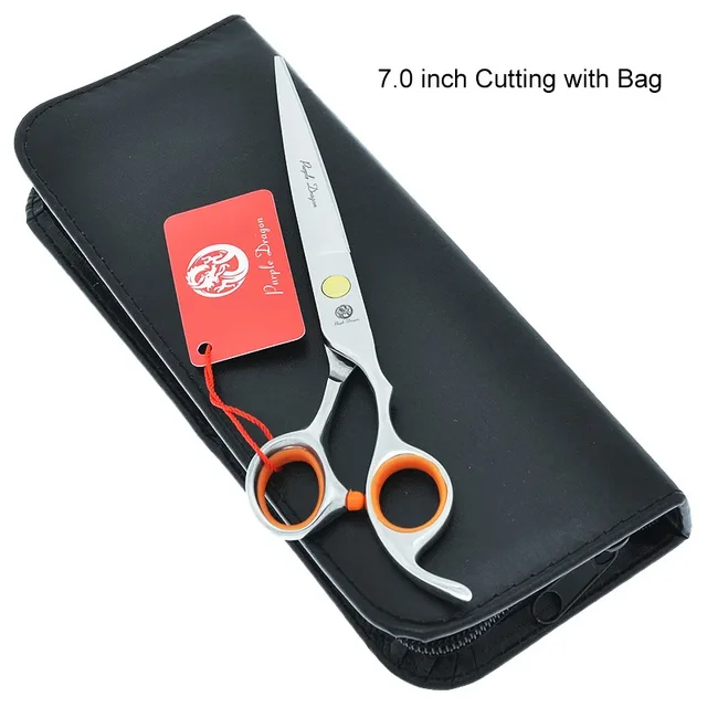 Purple Dragon 7 inch Hair Cutting Scissors 6.5 inch Thinning Shears ...
