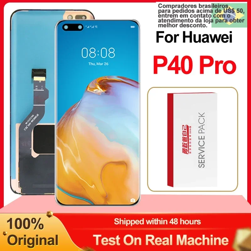 Original-6-58-LCD-For-Huawei-P40-Pro-OLED-Display-Touch-Screen-Digitizer-Assembly-Replacement ...