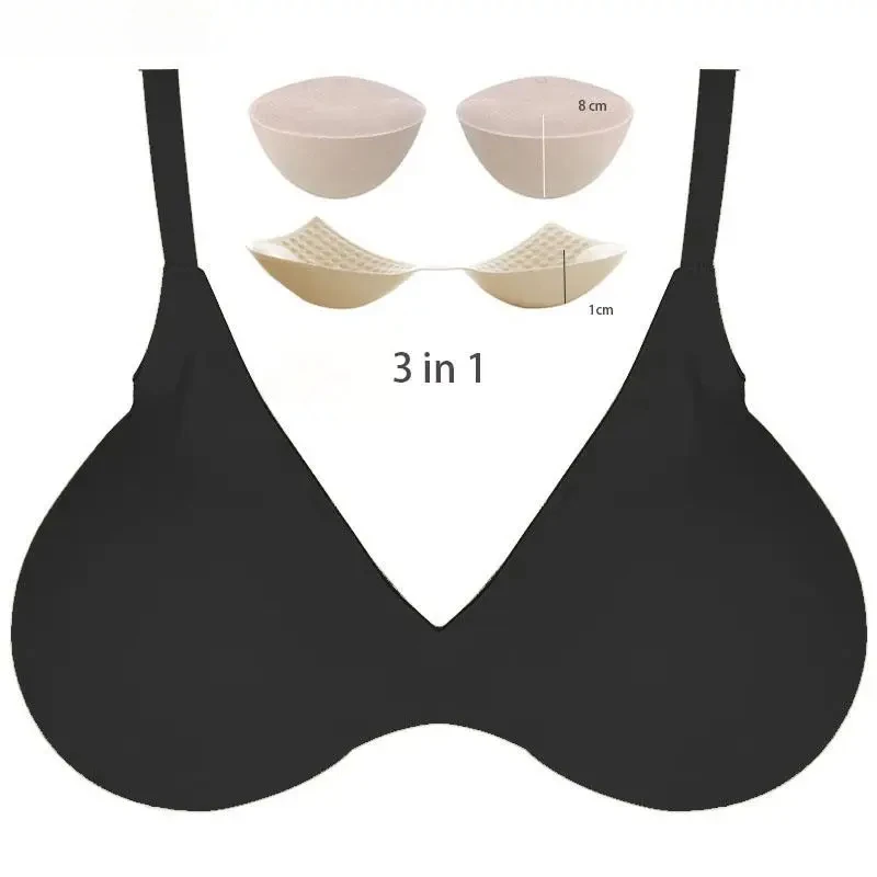 9CM-Thickened-and-Extra-Thick-Bra-Flat-Chest-Small-Chest-Artifact ...