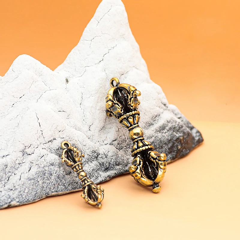 1pc-Vintage-Brass-Tibetan-Handcraft-Buddhist-Copper-Five-Shares-Dorje ...