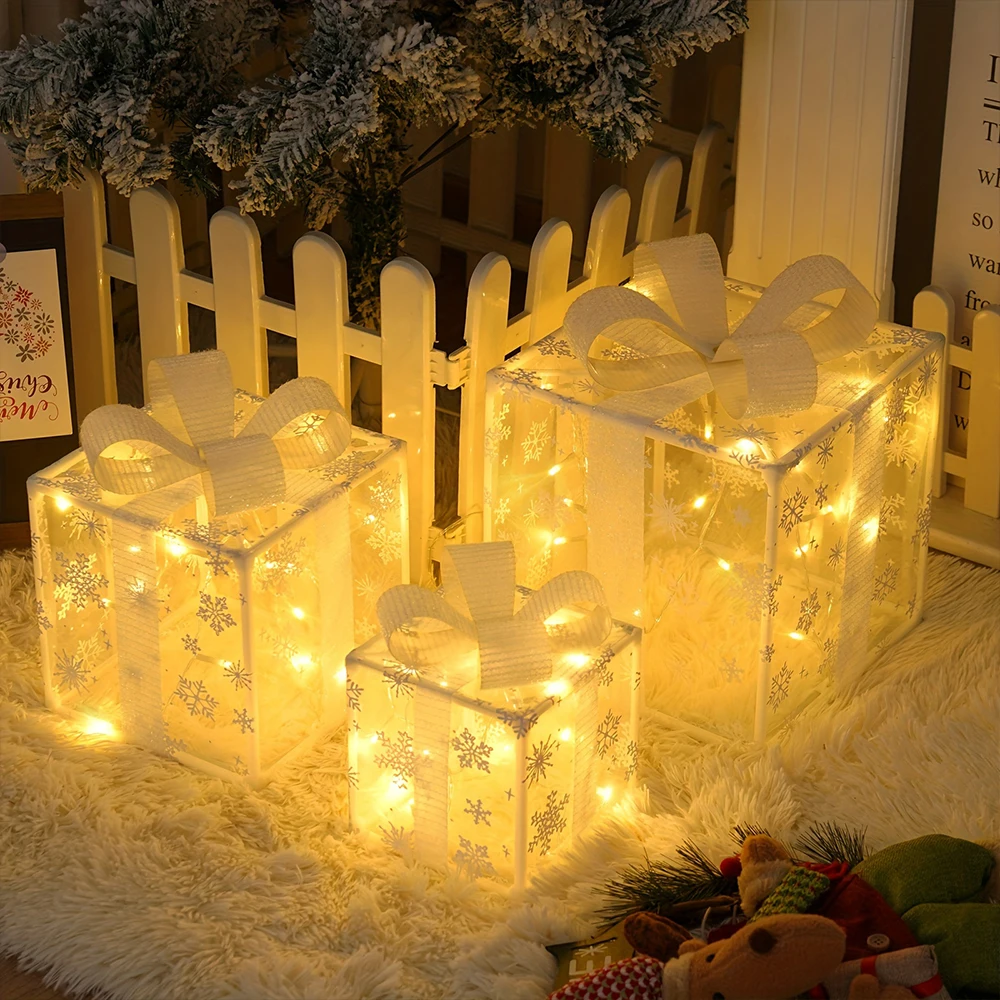 3-Pack-Christmas-Lighted-Gift-Boxes-with-Bow-Luxury-Christmas-Glowing ...