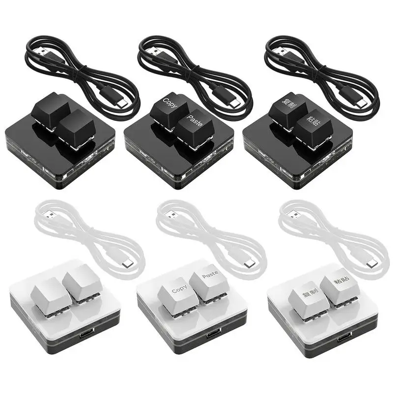 Copy-And-Paste-2-Key-Keyboard-Keypad-Hotswap-One-Handed-Mechanical-Game ...