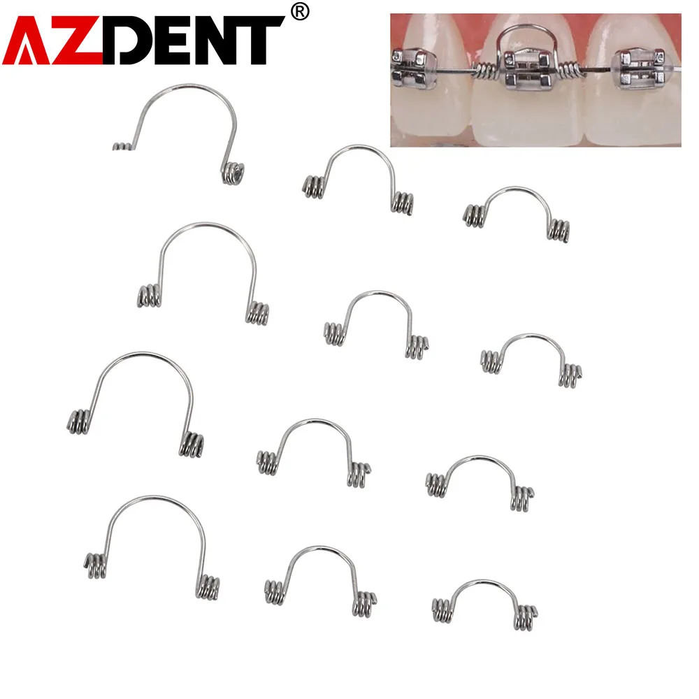 10pcs/bag Dental Orthodontic Torquing Spring Single Anterior Teeth ...