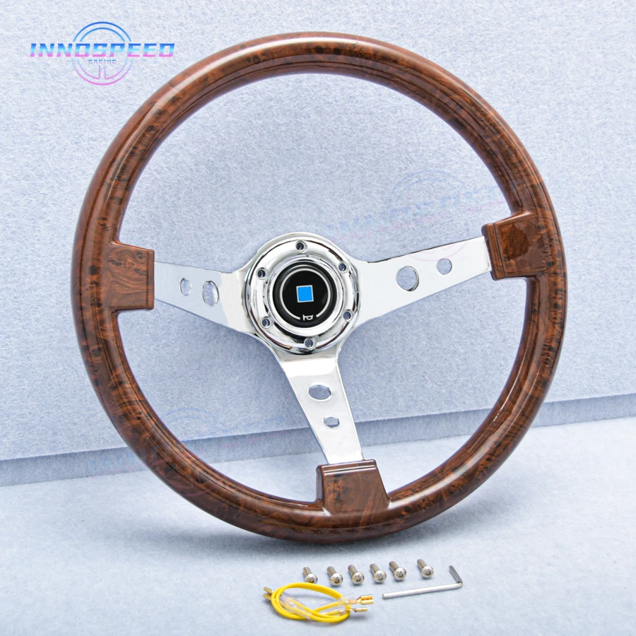 JDM-Racing-volante-de-madera-Universal-volante-Retro-de-imitaci-n-de ...