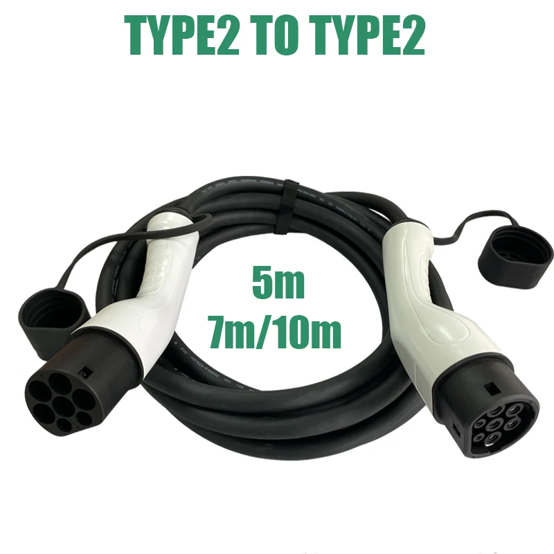 Type 2 To Type 2 Ev Charging Cable Type2 Female To Male Plug Iec 62196 ...