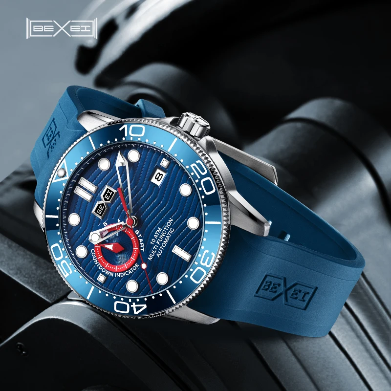 BEXEI-9087-diving-Automatic-Mechanical-Watch-for-men-ceramic-Japan ...